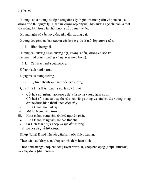 Tài liệu tóm tắt môn Giải phẫu đại cương - Trường Đại học Y Dược Hà Nội.pdf