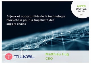 Tilkal - Webinar Mews Digital Days 2020 | PDF