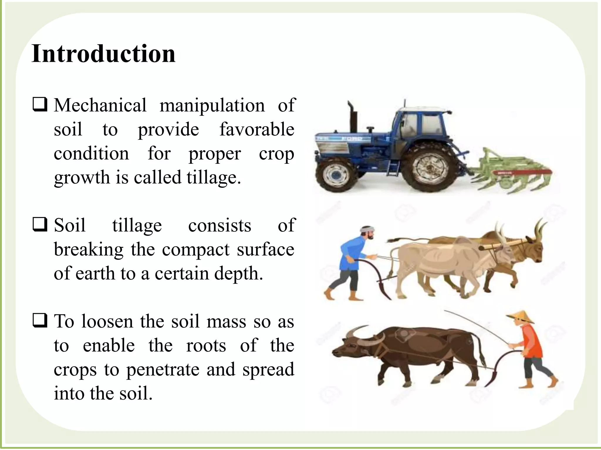 Farm Power And Machinery TILLAGE | PPTX