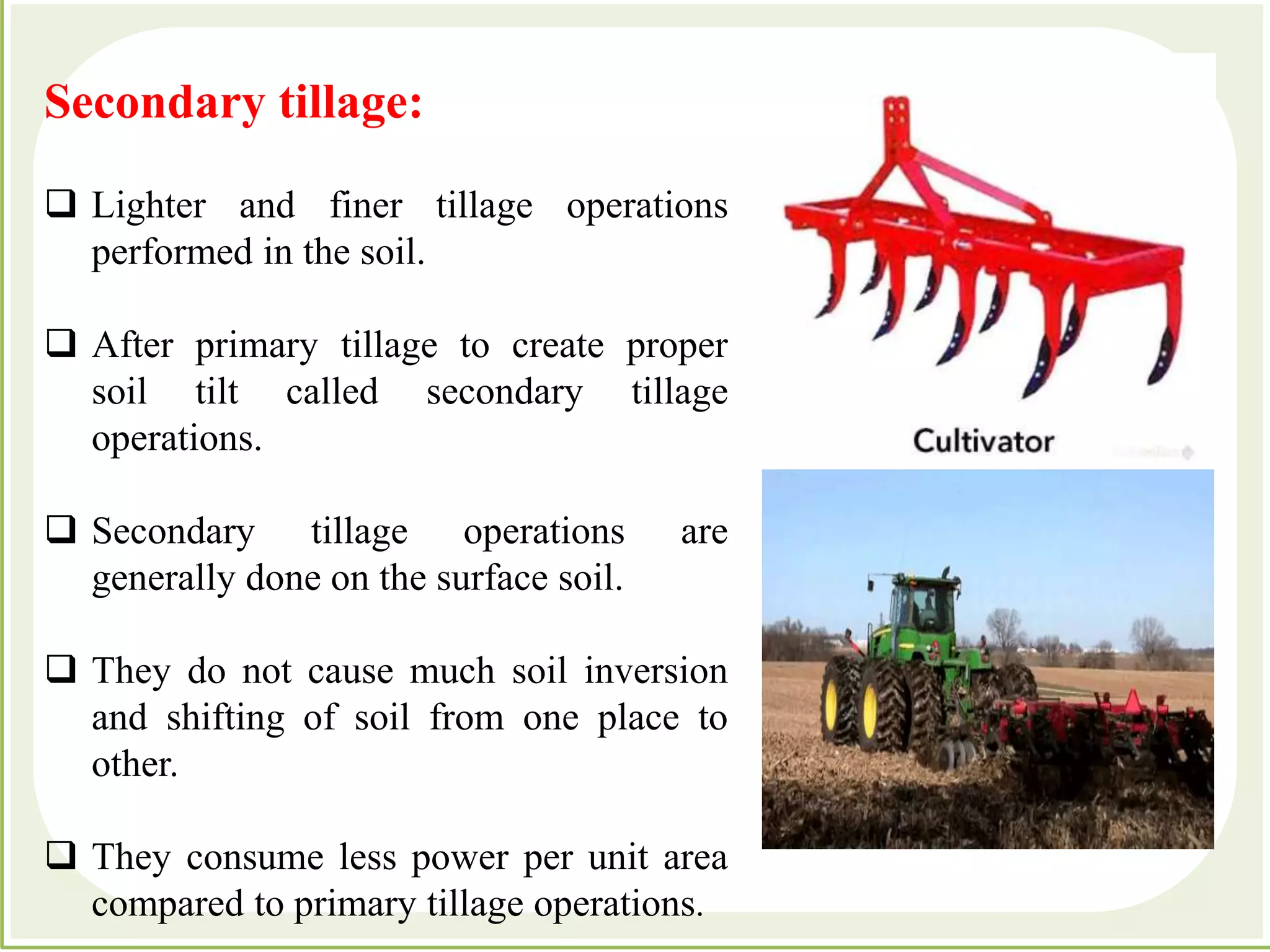 Farm Power And Machinery TILLAGE | PPTX