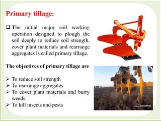 Farm Power And Machinery TILLAGE | PPTX