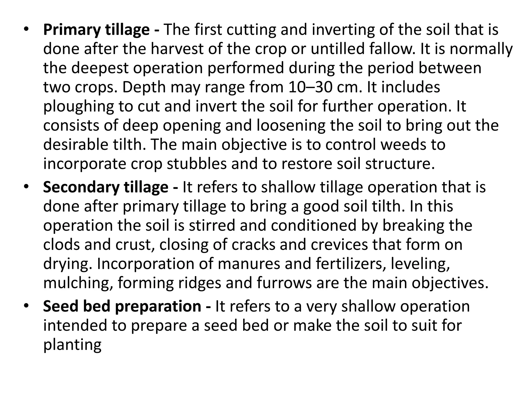 Tillage Practices and types | PPTX