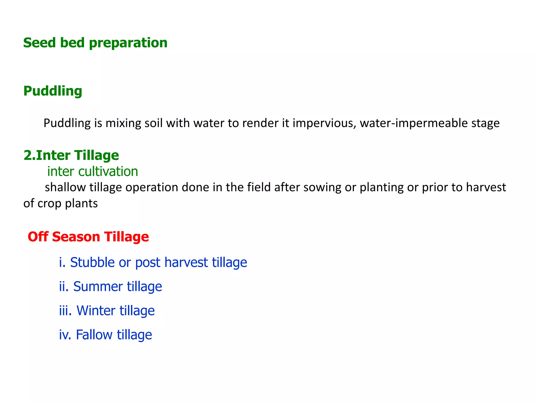 Tillage Practices and types | PPTX
