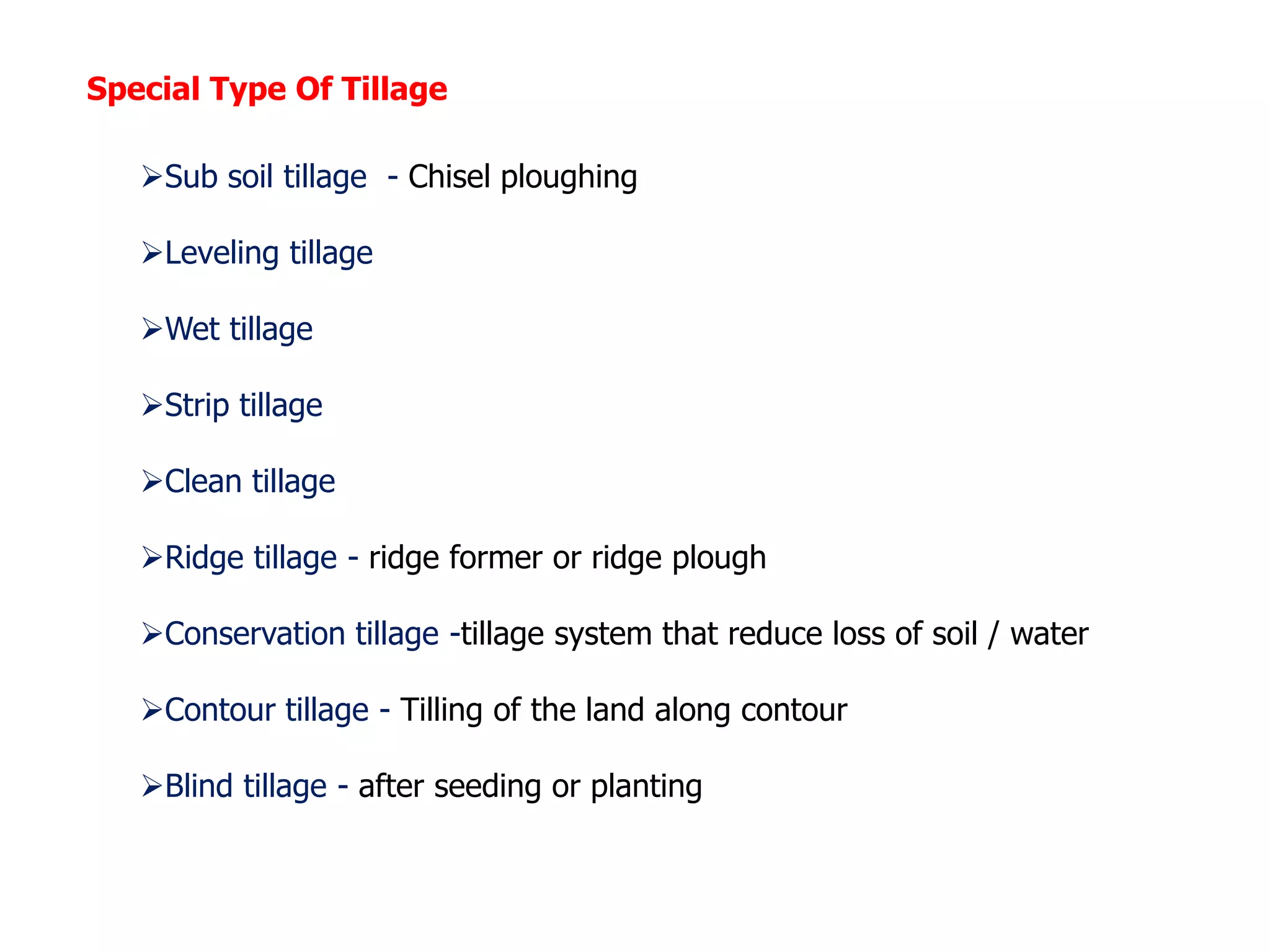Tillage Practices and types | PPTX