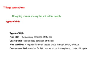 Tillage Practices and types | PPTX