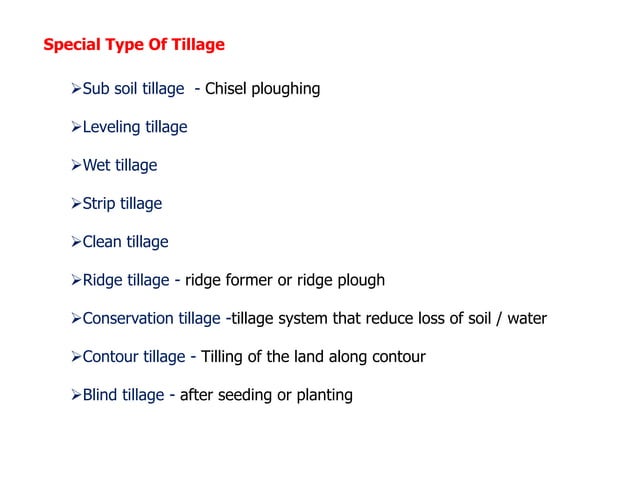 Tillage Practices and types | PPTX