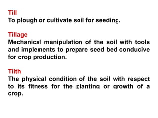 Main field Preparation with different tillage implements.pptx