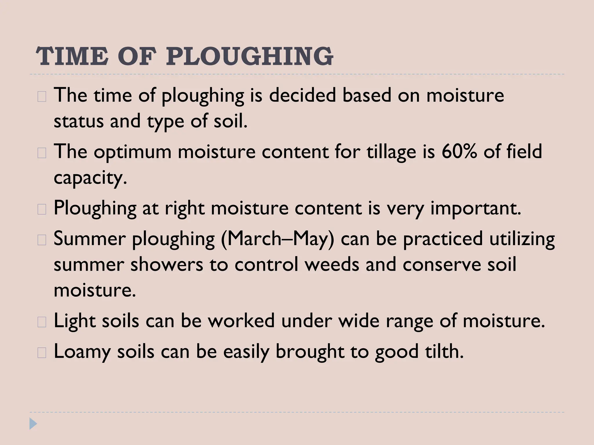 Tillage practices for an agricultural field | PPTX