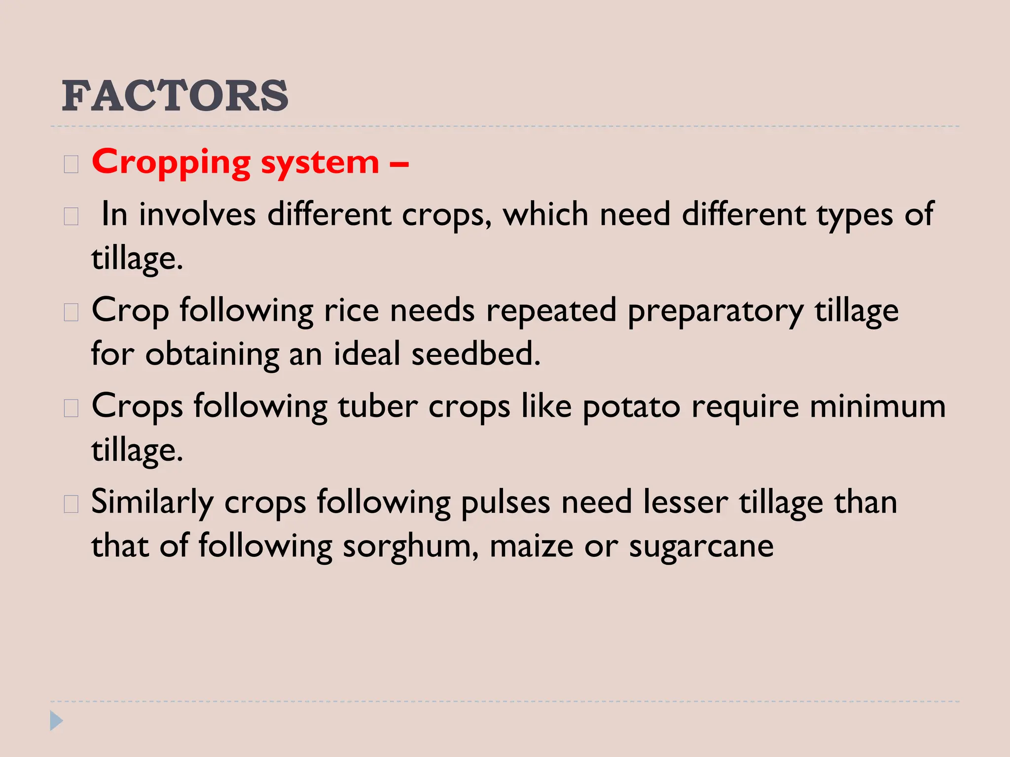 Tillage practices for an agricultural field | PPTX