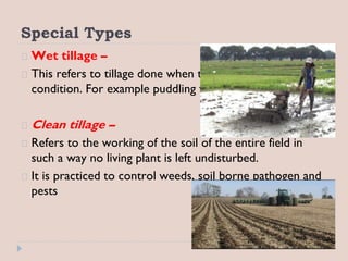 Tillage practices for an agricultural field | PPT