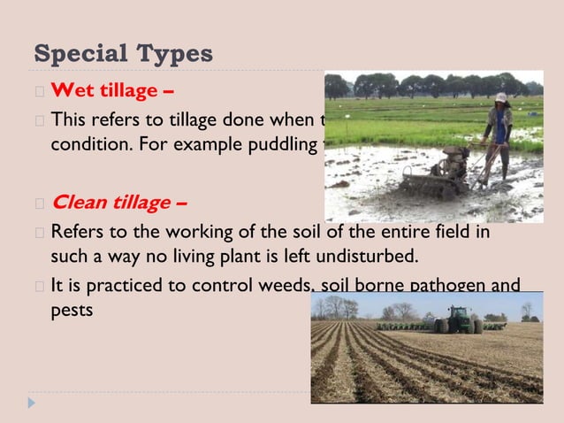 Tillage practices for an agricultural field | PPT