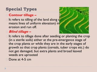 Tillage practices for an agricultural field | PPT
