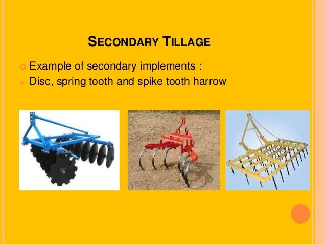 Tillage & land preparation