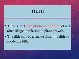 Tillage n tilth | PPT