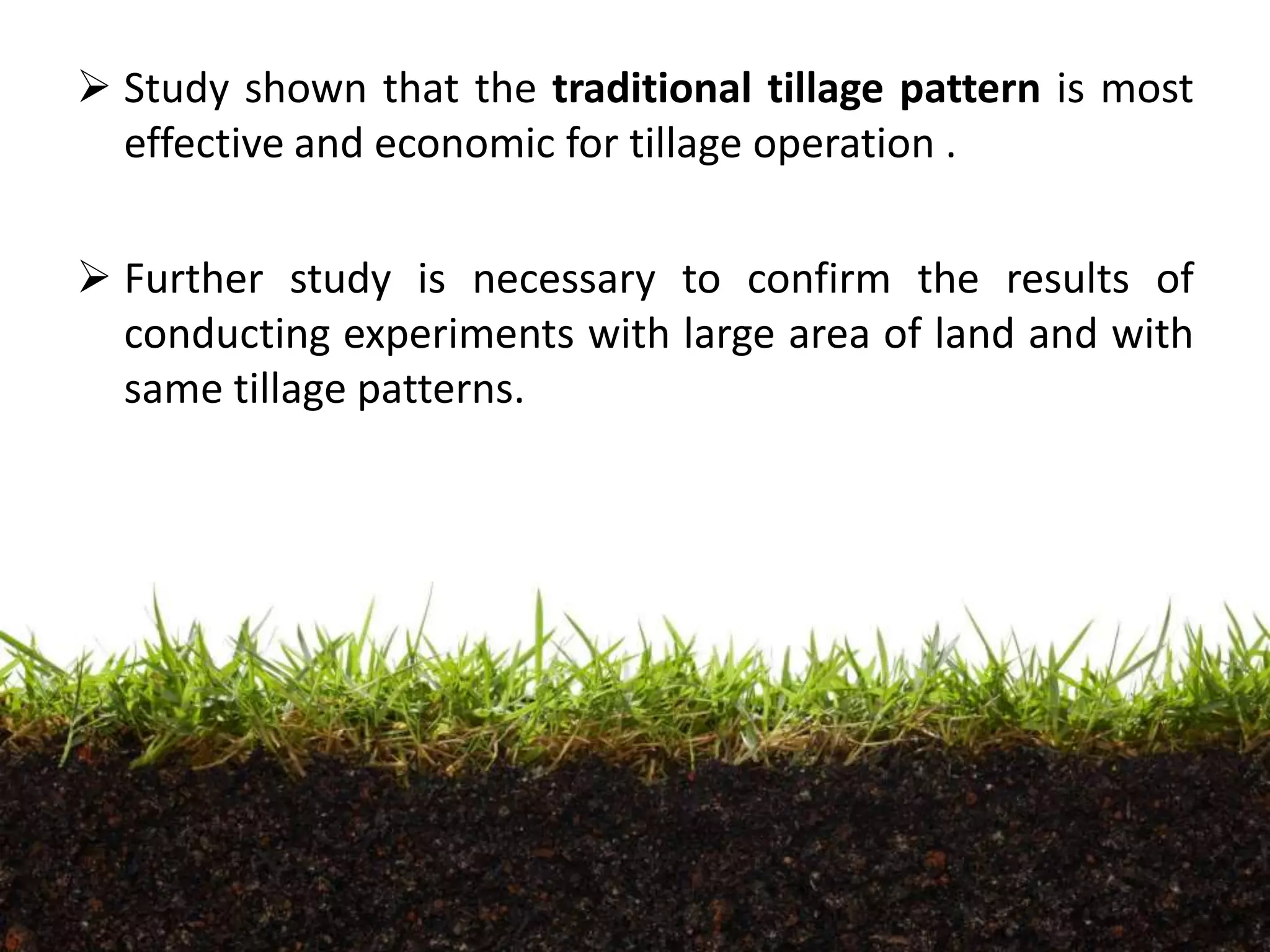 Tillage pattern vs fuel consumption | PPTX