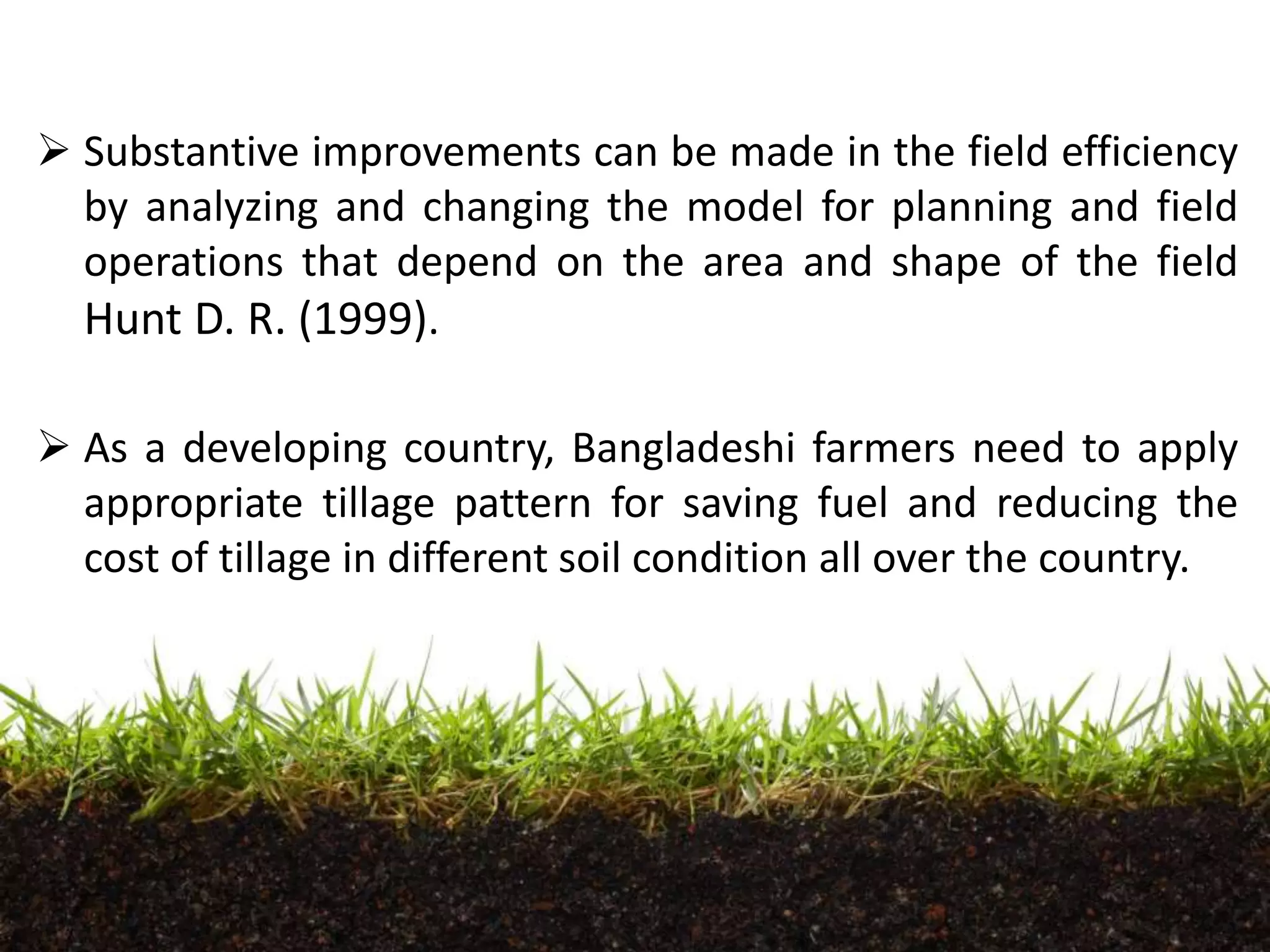 Tillage pattern vs fuel consumption | PPTX