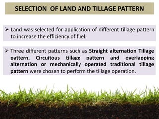 Tillage pattern vs fuel consumption | PPTX