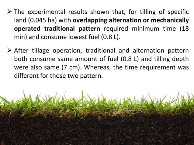 Tillage pattern vs fuel consumption | PPTX