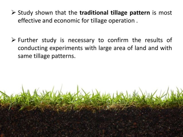 Tillage pattern vs fuel consumption | PPTX