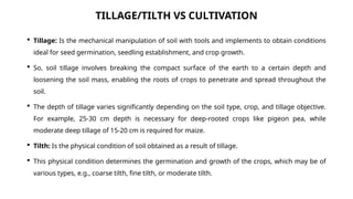 TILLAGE SYSTEMS - INTRODUCTION.pptx for crop production | PPTX