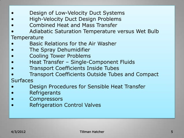 Engineering HVAC | PPT