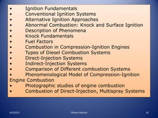 Internal Combustion Engine Design | PPTX