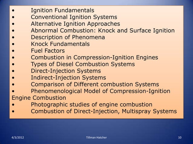 Internal Combustion Engine Design | PPTX | Chemistry | Science