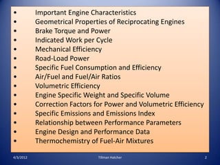 Internal Combustion Engine Design | PPTX