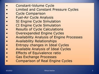 Internal Combustion Engine Design | PPTX