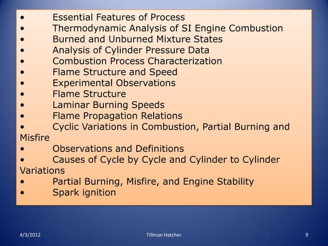 Internal Combustion Engine Design | PPTX | Chemistry | Science