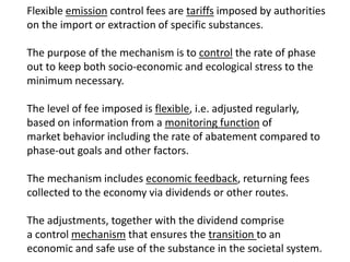 Sustainable Economic Growth with pollution fees | PPT
