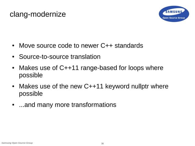 Boosting Developer Productivity with Clang | PPT