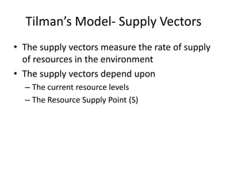 Tilman's Model of Competition For Two Resources | PPTX