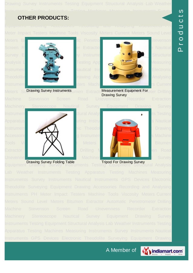 Tilok Chand Narsingh Lal, Roorkee, Drawing Survey Instruments | PDF ...