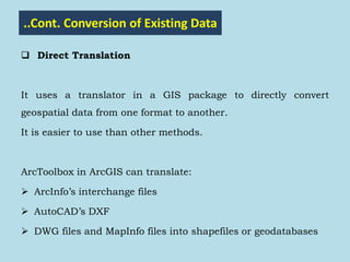 Conversion of Existing Data | PPTX
