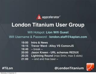 Titanium London - URLs & Alloy vs CommonJS | PDF | Computing ...