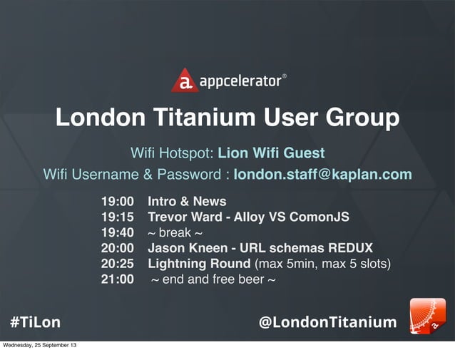 Titanium London - URLs & Alloy vs CommonJS | PDF | Computing | Technology & Computing