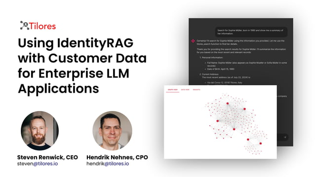 Using IdentityRAG with Customer Data for Enterprise LLM Applications | PDF | Databases ...