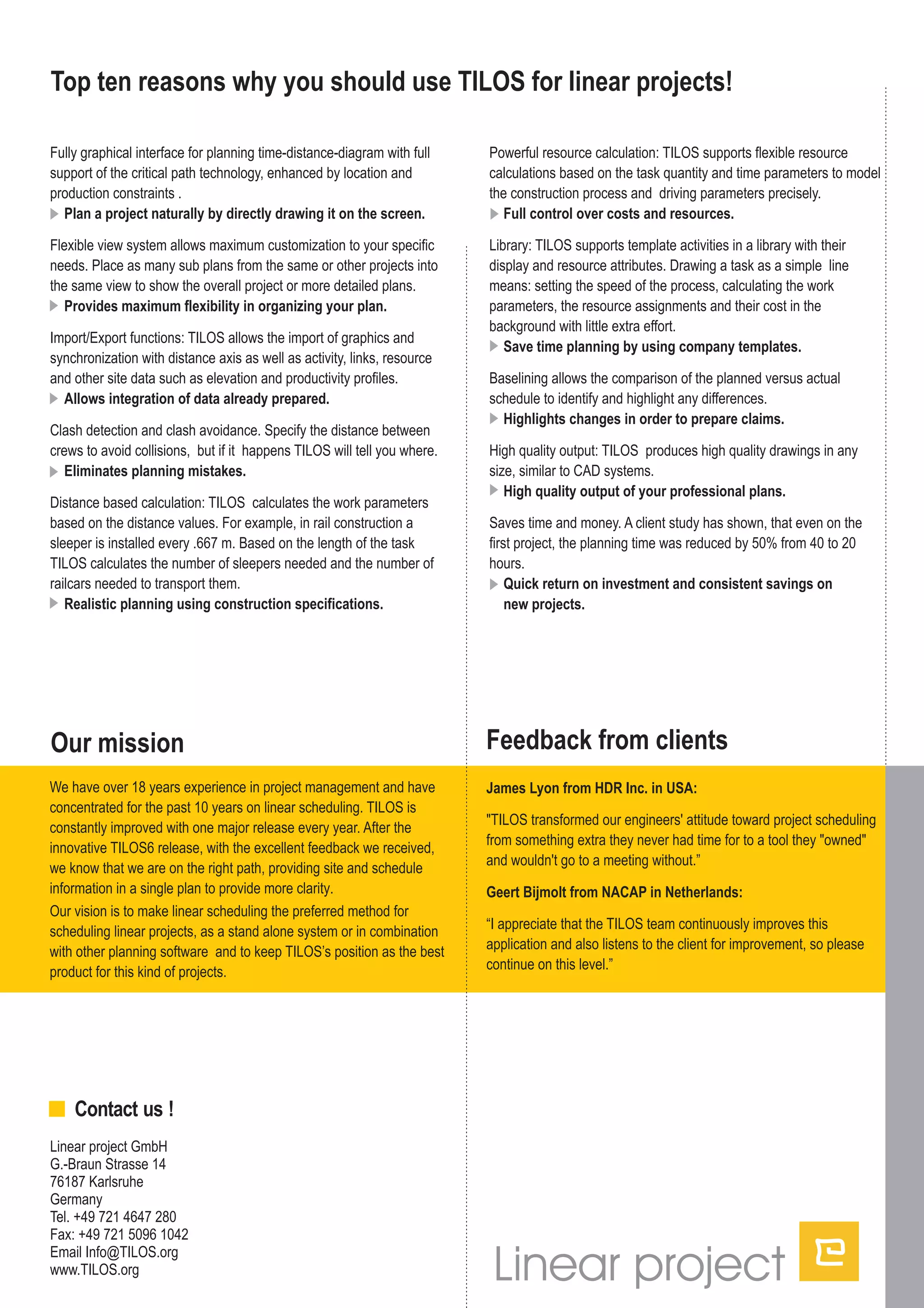 TILOS: Brochure | PDF