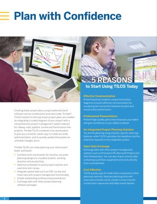 TILOS, Plan Linear Projects with Confidence | PDF