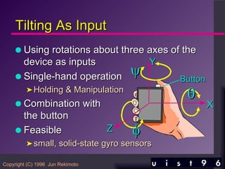 Tilting Operations for Small Screen Interfaces | PPT