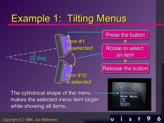 Tilting Operations for Small Screen Interfaces | PPT