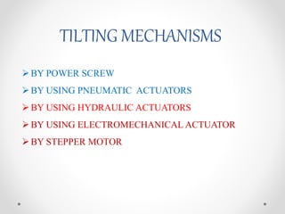 Tilting of vehicle | PPTX