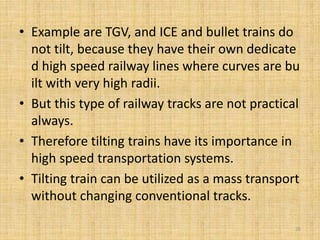 Tilting trains | PPTX