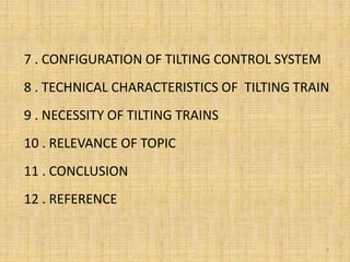 Tilting trains | PPTX