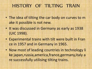 Tilting trains | PPTX