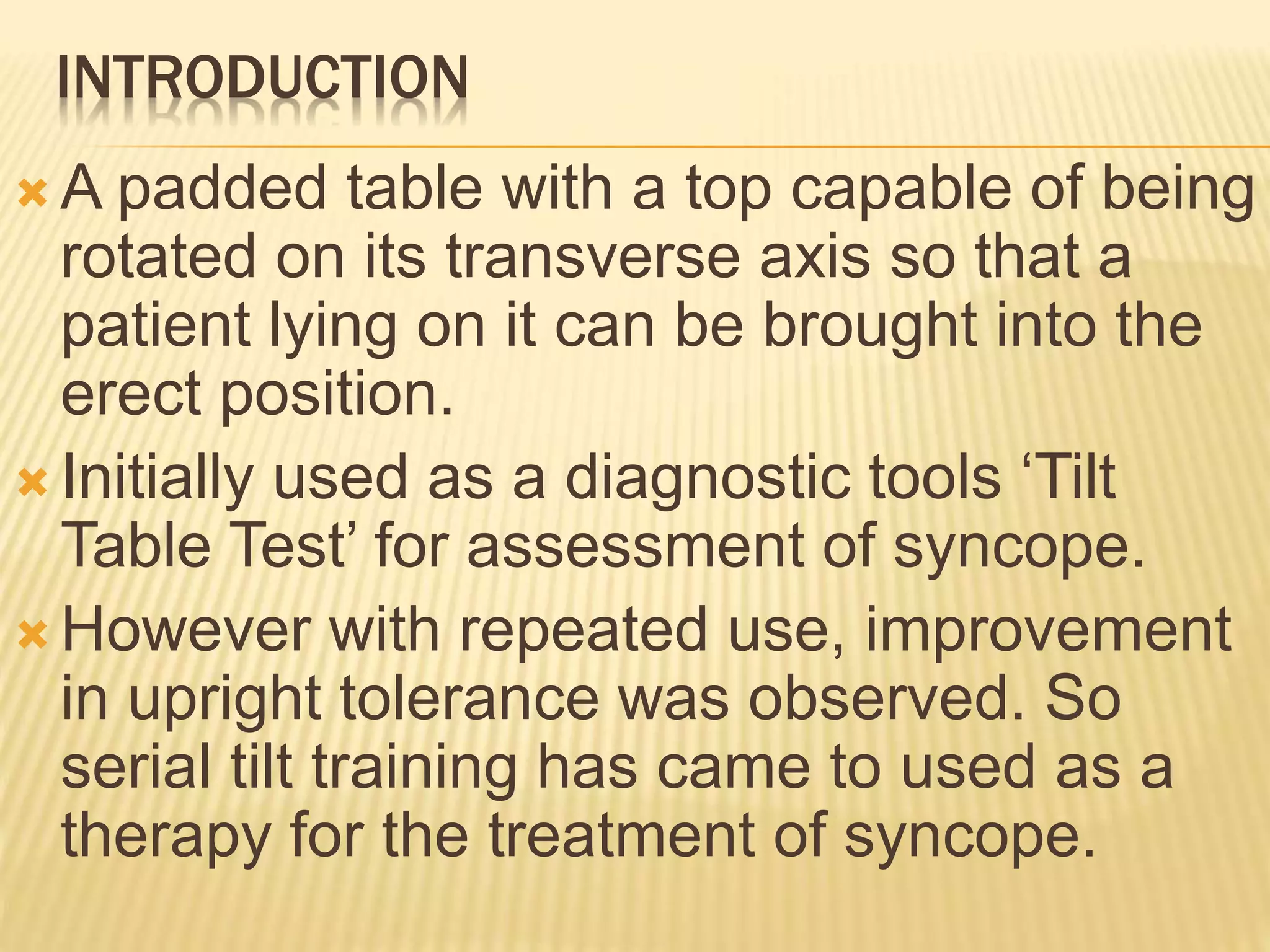 Tilt table | PPTX