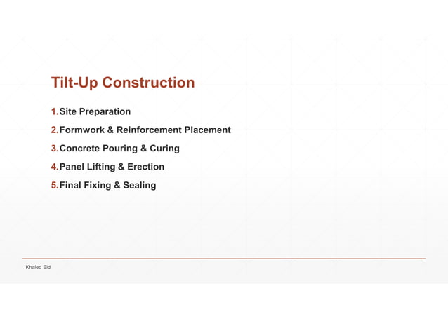 pre cast tilt up panel | PPT