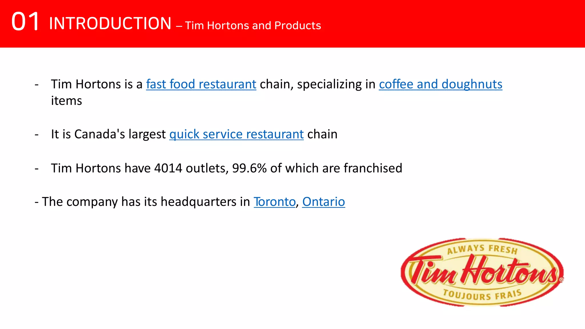 Marketing Plan for Tim Hortons in Finland | PDF