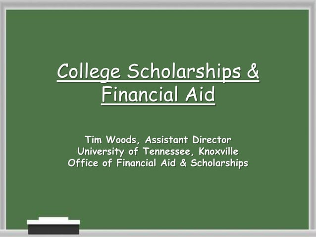 Financial Aid Presentation | PPT